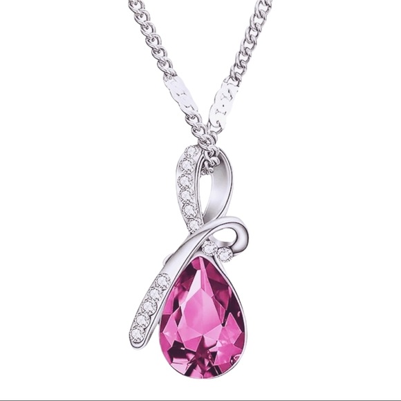Baccarat | Jewelry | 24 Hrs Sale Only Pink Crystal Drop Necklace | Poshmark